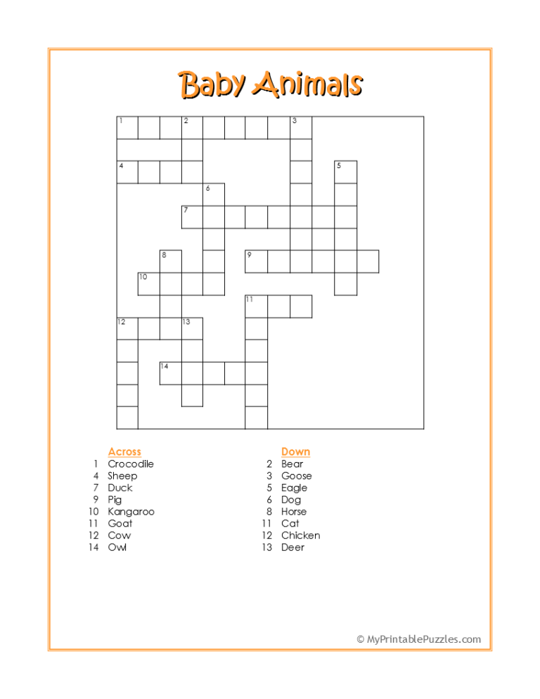 Intermediate | My Printable Puzzles